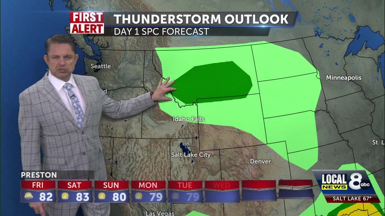 Isolated storm chance with sun and clouds and 80 - Jeff Roper - KIFI ...