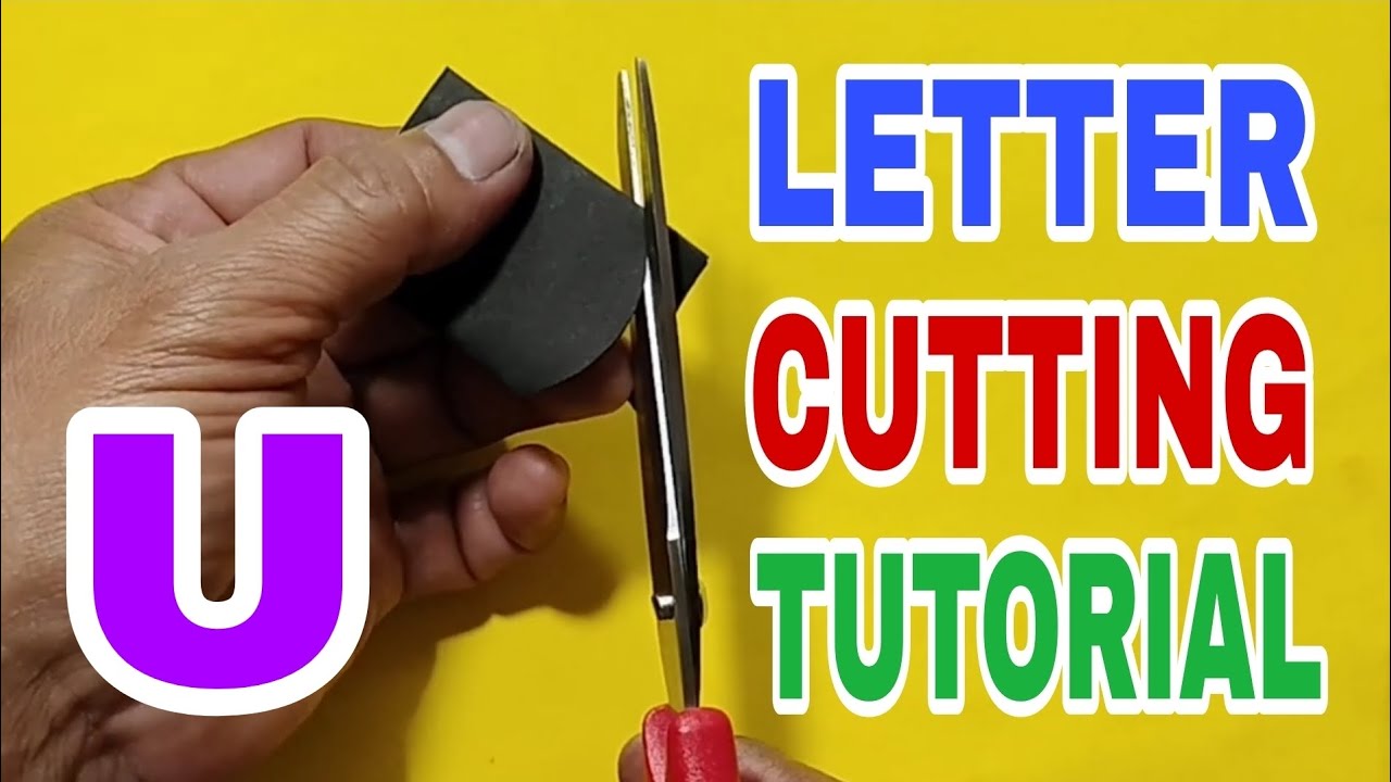 How to cut letter U #lettercutting - YouTube
