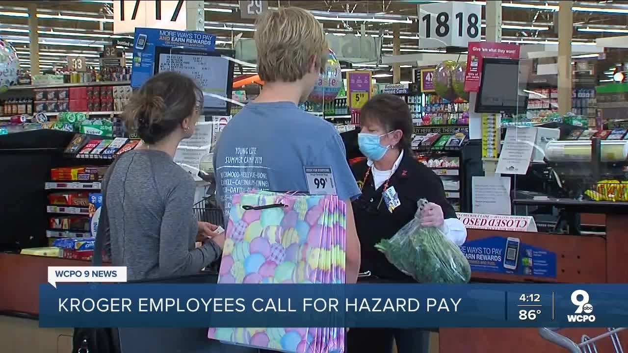 Senator, union leader lobby Kroger to restore workers' hazard pay - YouTube