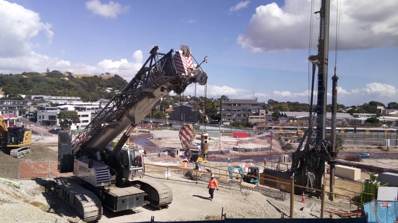 Auckland Cit Rail Link Mt Eden Construction Timelapse Thursday 27 ...