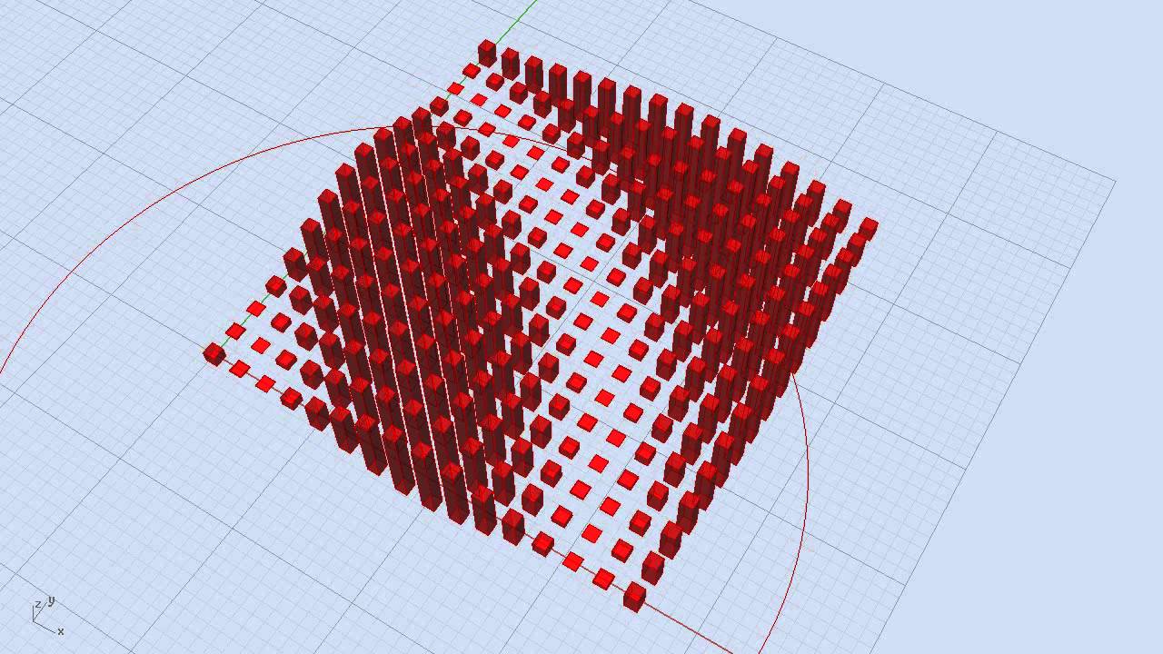 Rhino Grasshopper Circle Box - YouTube