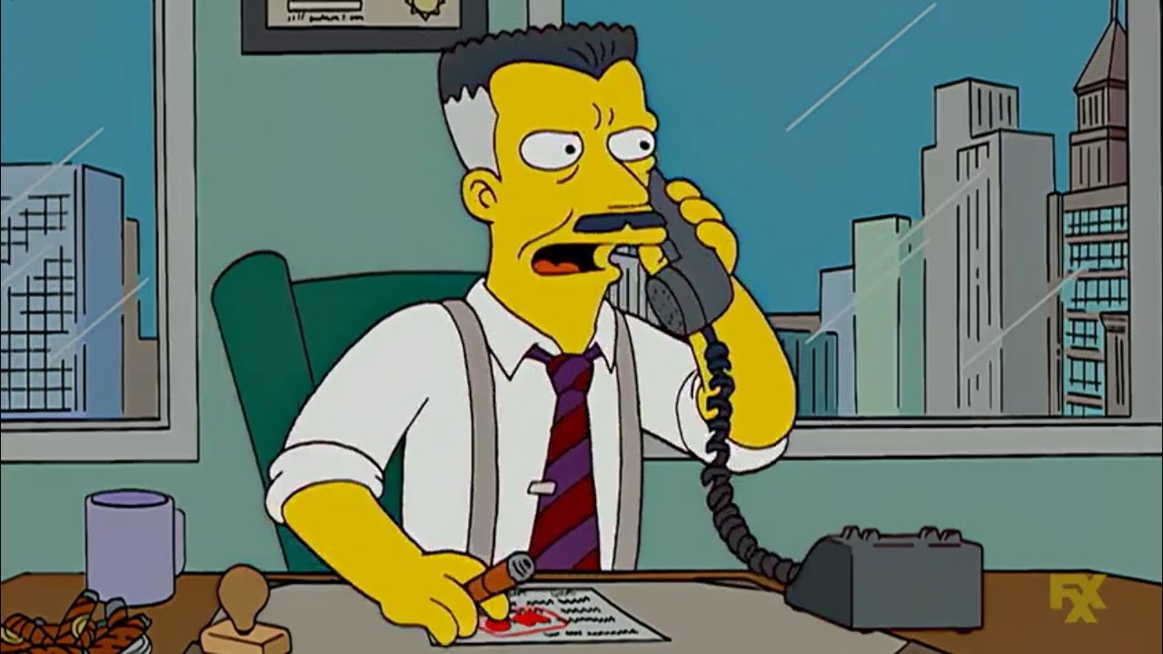 The simpsons j.jonah Jameson scene - YouTube