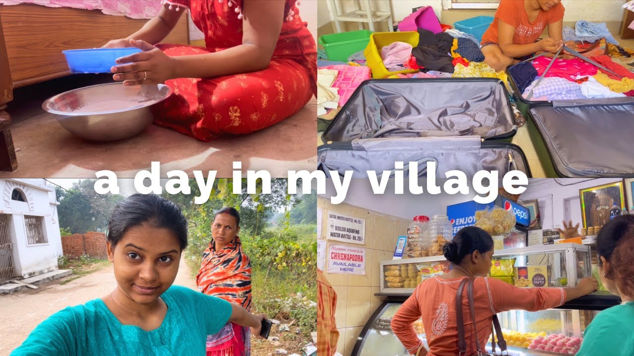 A day in my life in village 🍀 Shopping | packing 📦 | organising clothes ...