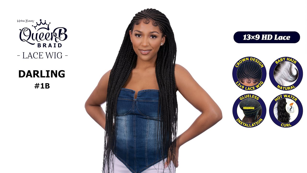 Queen B Braided Lace Wig - Darling - YouTube