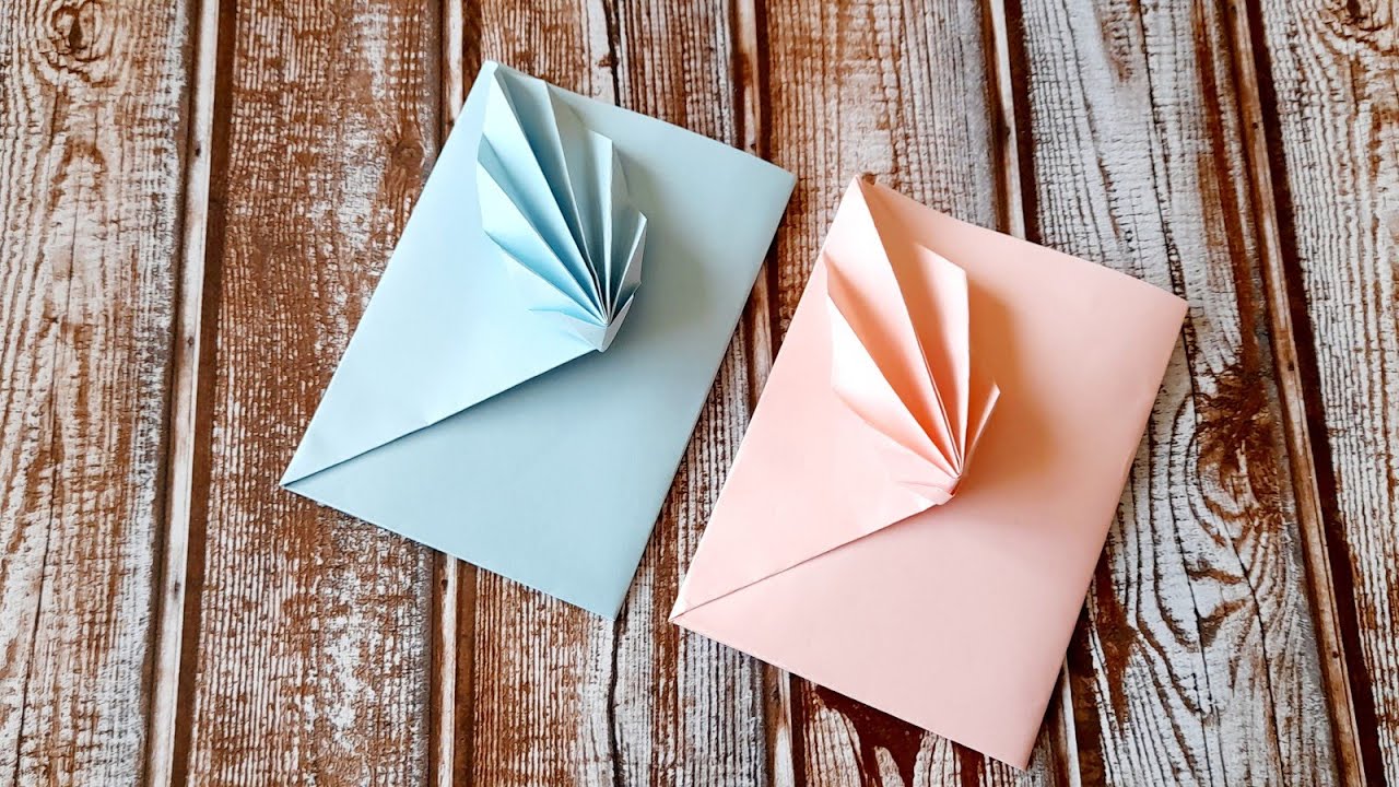 Origami Briefumschlag- Basteln mit Papier - YouTube