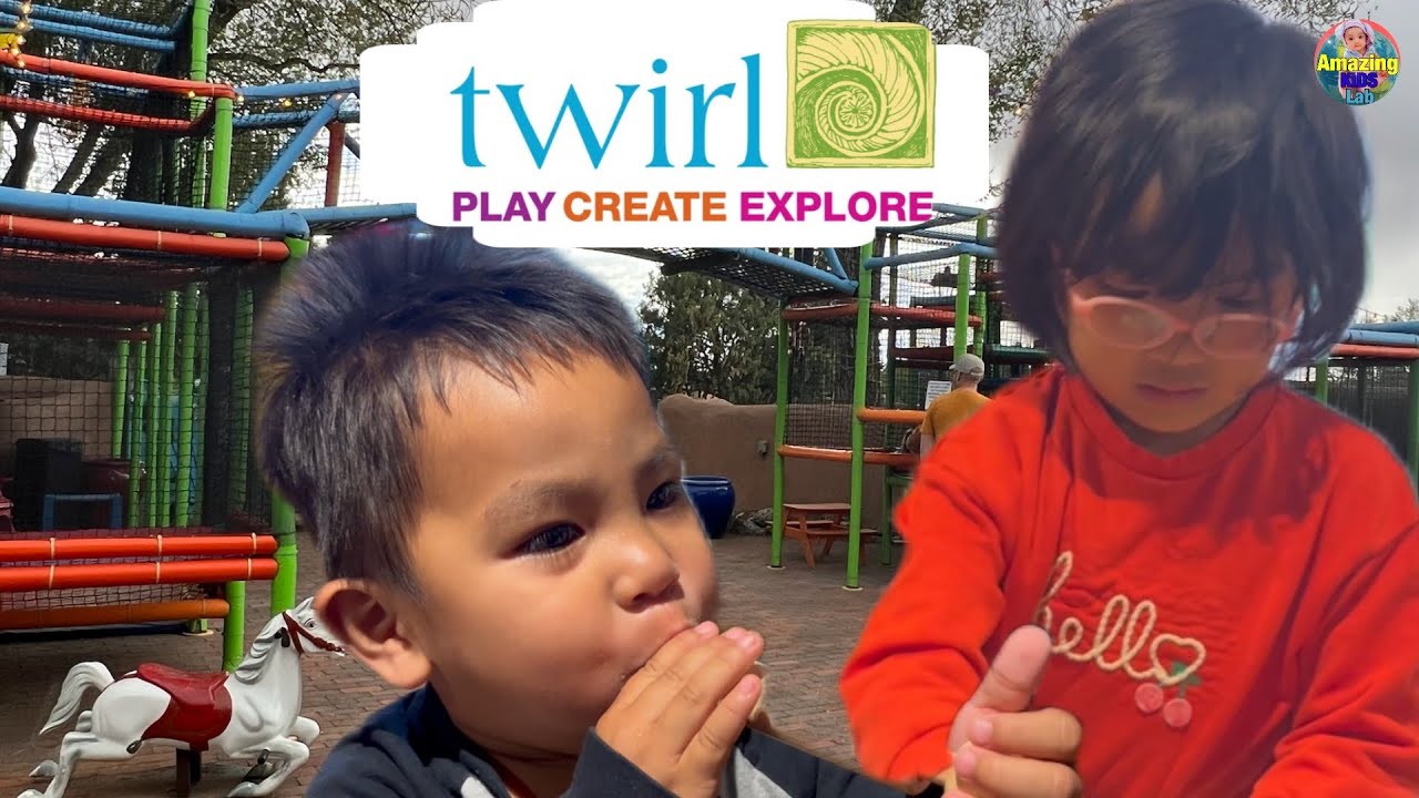 Ana and Noah Visit an Outdoor Playground I Twirl Play and Discovery Space - YouTube