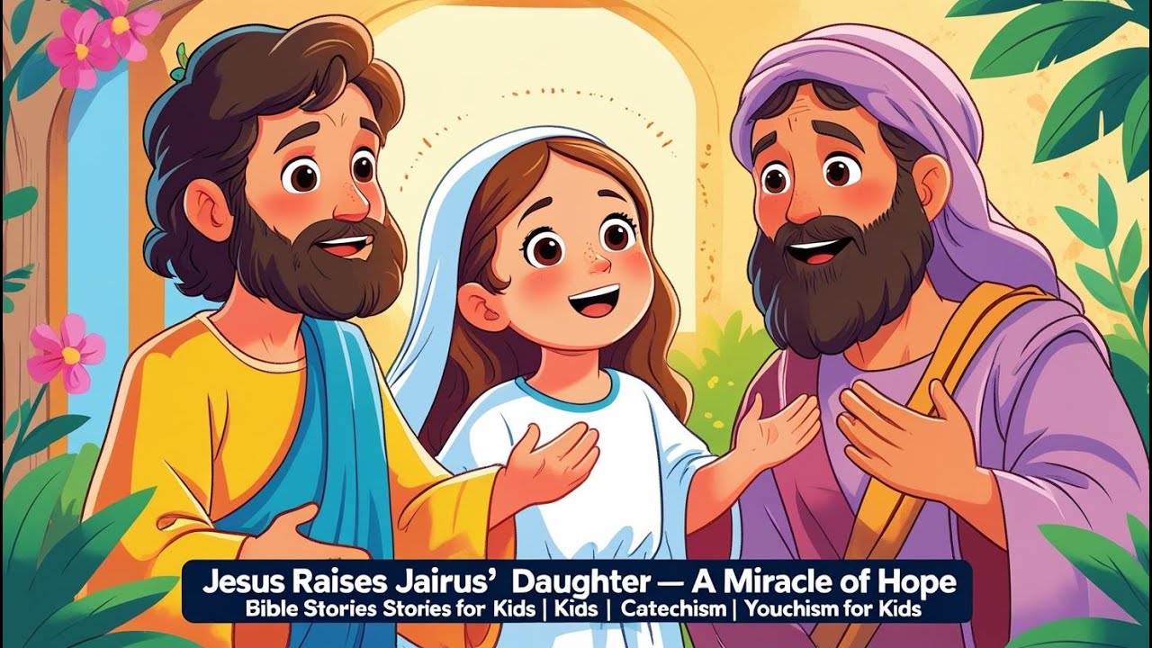 Jesus Raises Jairus’ Daughter — A Miracle of Hope | Bible Stories for ...