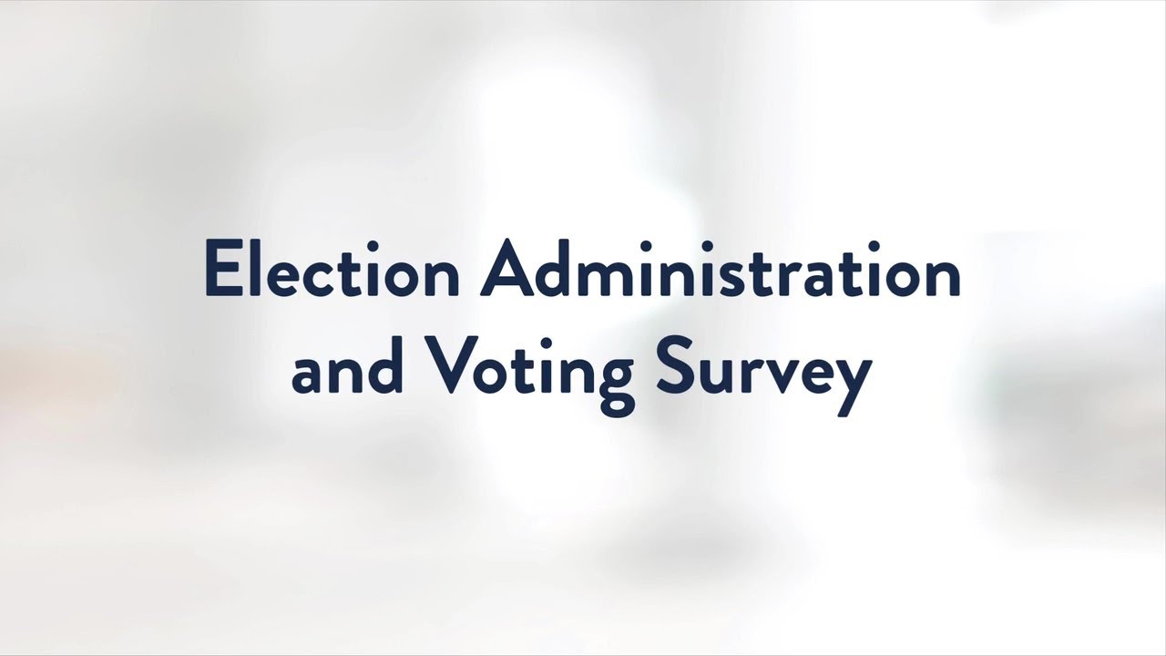 The EAC and the Election Administration and Voting Survey (EAVS) - YouTube