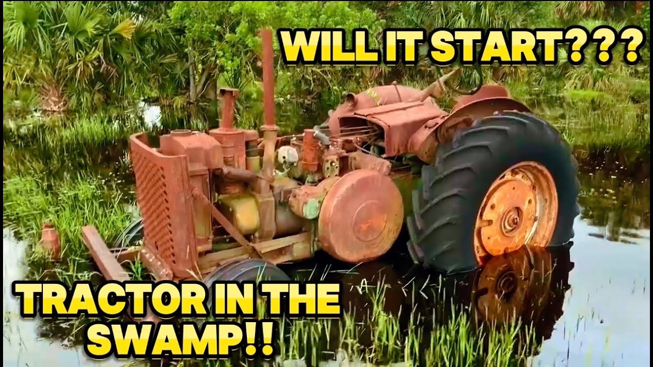 Will this 1949 Tractor Start?? "In the Middle of a Swamp" - YouTube