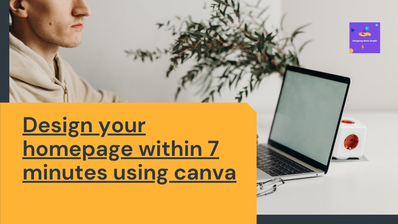 How to design a homepage using Canva in 7 minutes - YouTube