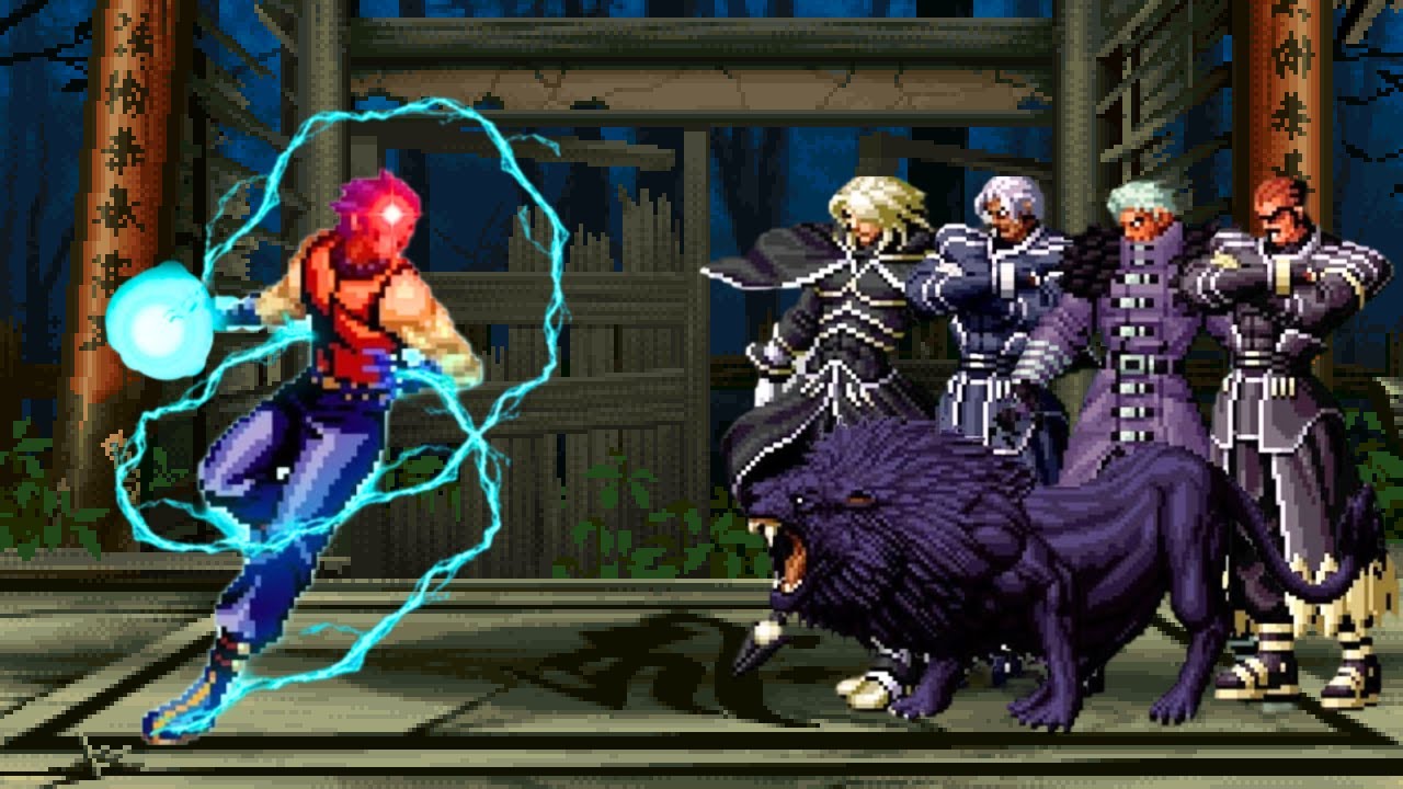 [KOF Mugen] Alpha K9999 vs N.E.S.T Bosses Team - YouTube