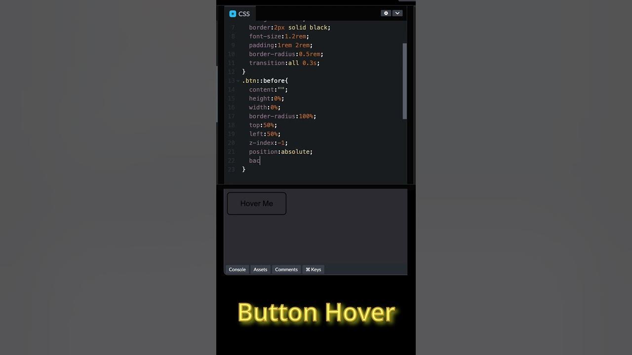 How To Make Website Button On Hover Using Html Css No Javascript Code Smashers Button Css 