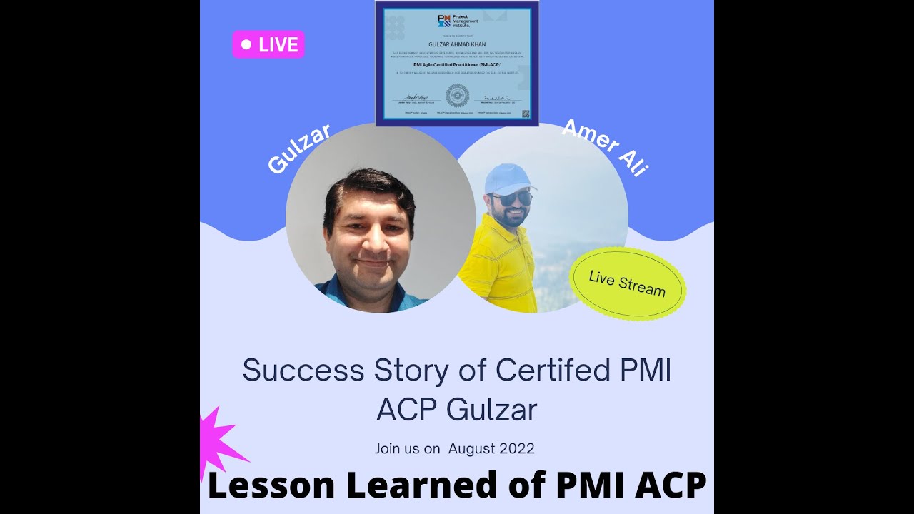 How to become PMI ACP | Lesson Learned from Certified PMI ACP | Become ...