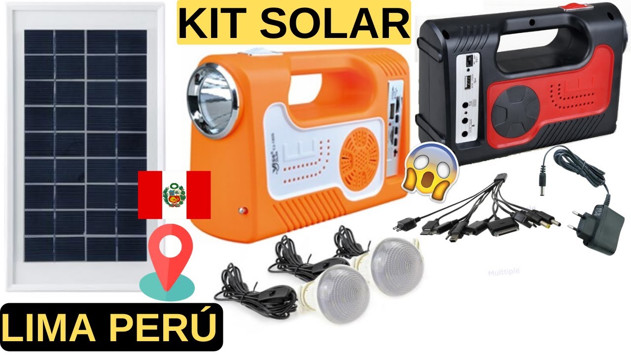 Kit radio linterna led con Panel Solar Portátil 1905 | Unboxing/Español ...
