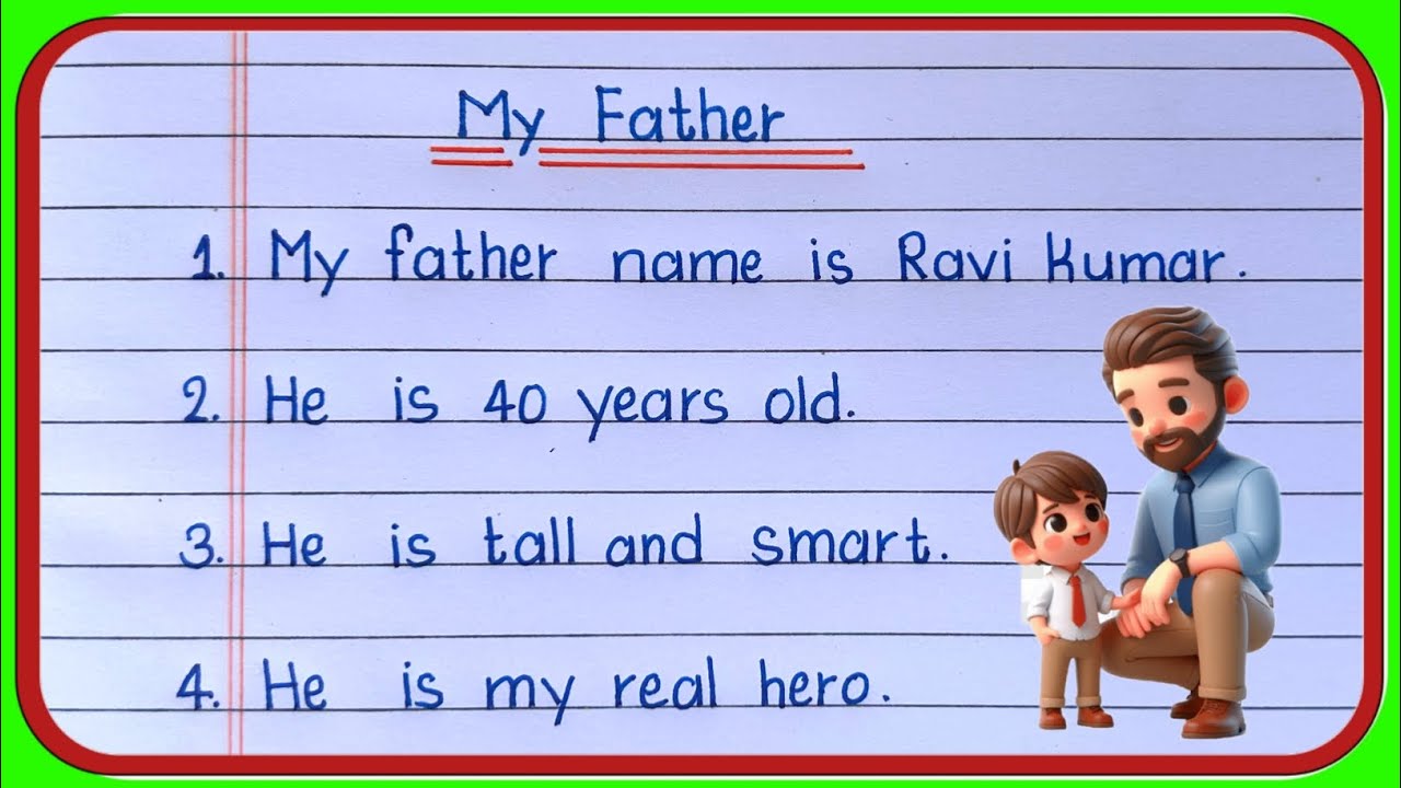 10 lines on my father | 10 lines on my father in english | english ...