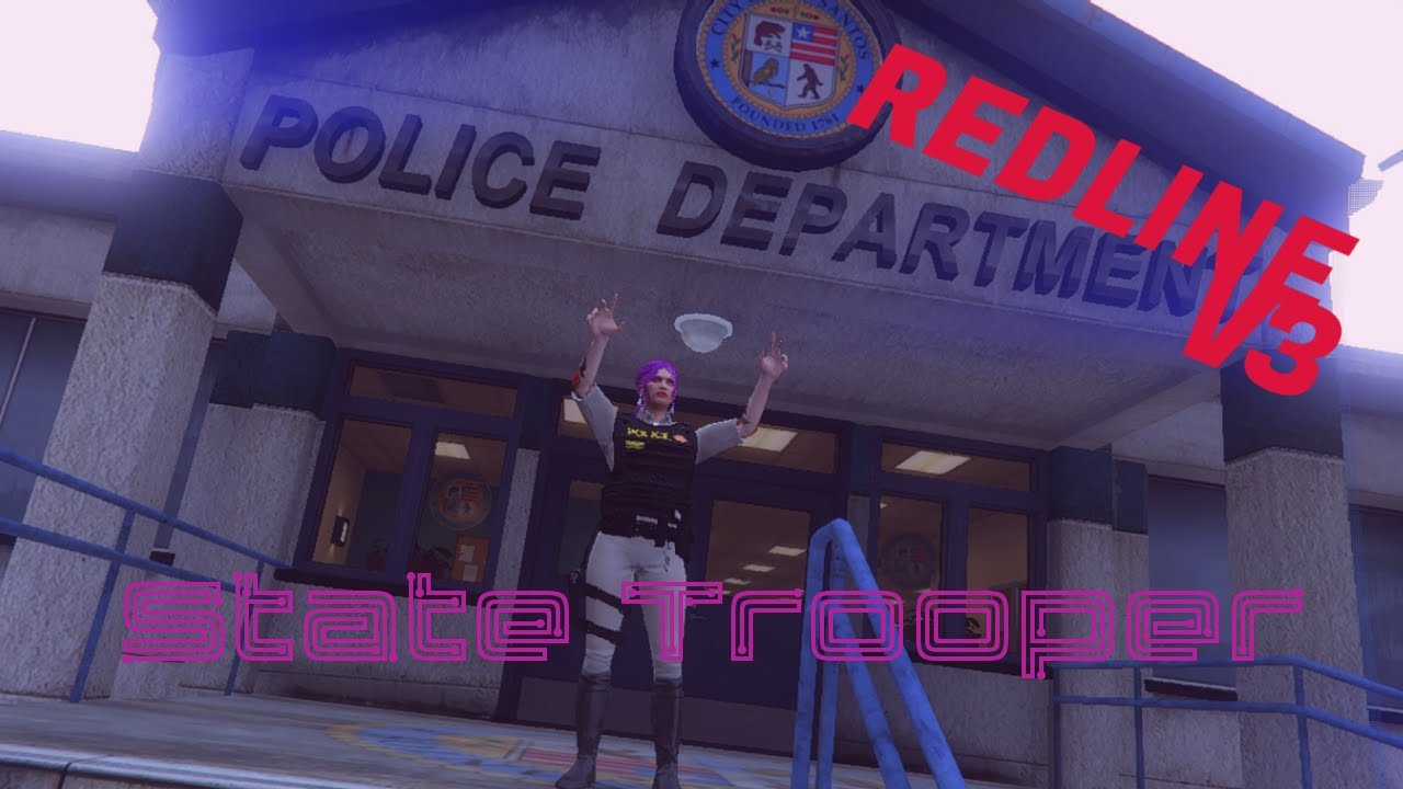 My first Day as a State Trooper in GTA RP - REDLINE - YouTube