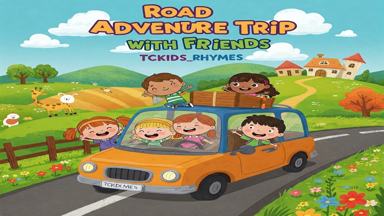 Road Adventure Trip with Friends | Fun Kids Nursery Rhymes & Songs ...