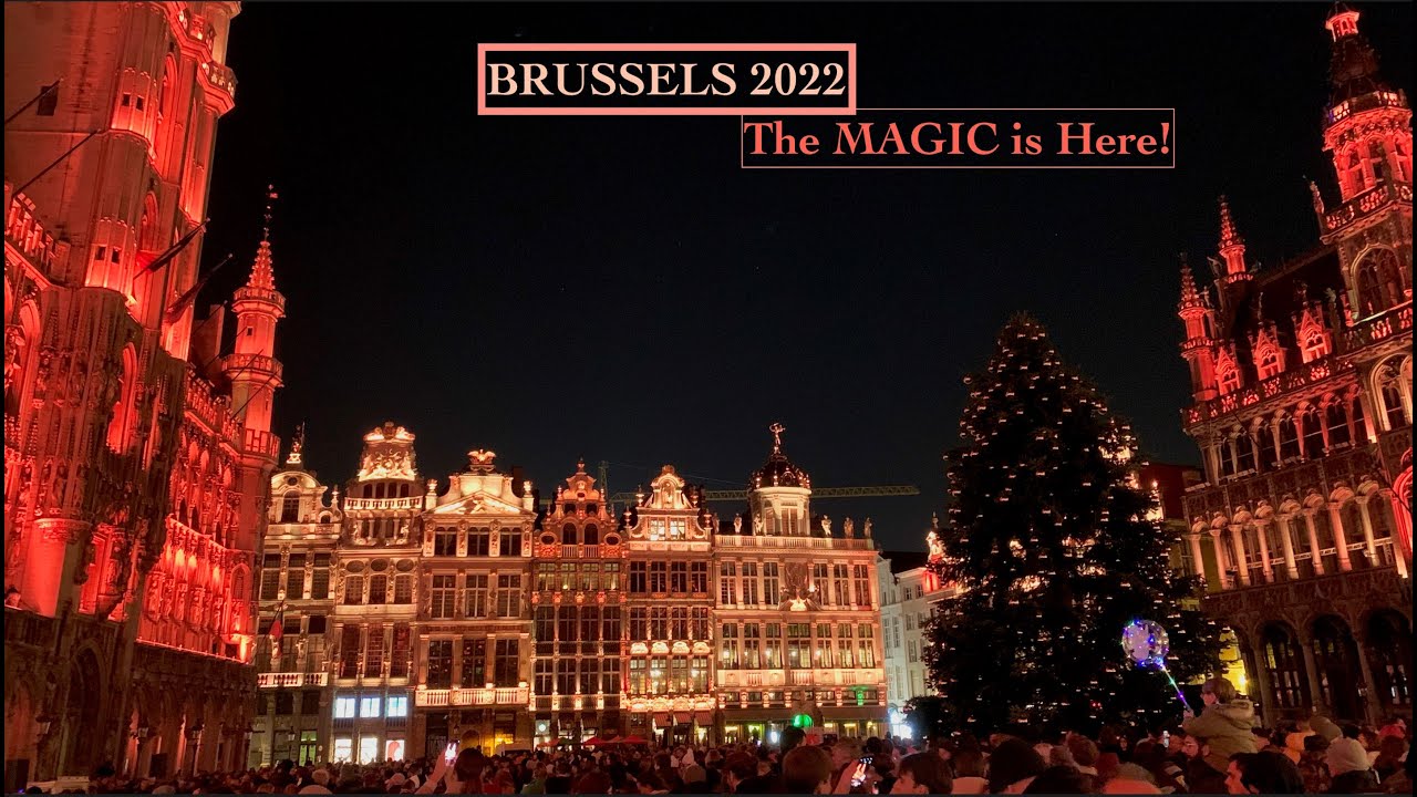 Christmas Magic In Brussels | Amazing Light Show at Grand Place ...