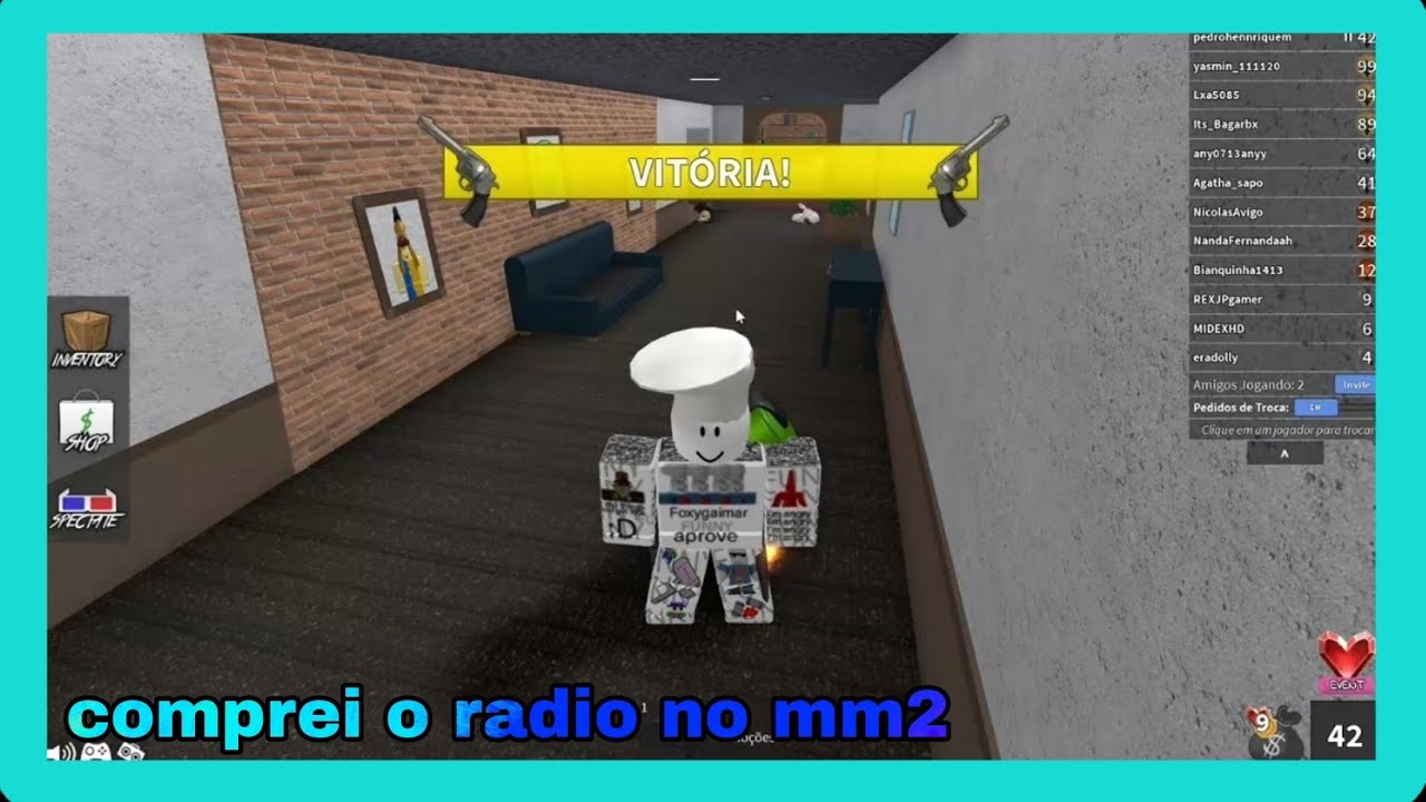 comprei o radio no mm2 (murder mystery 2)-roblox - YouTube