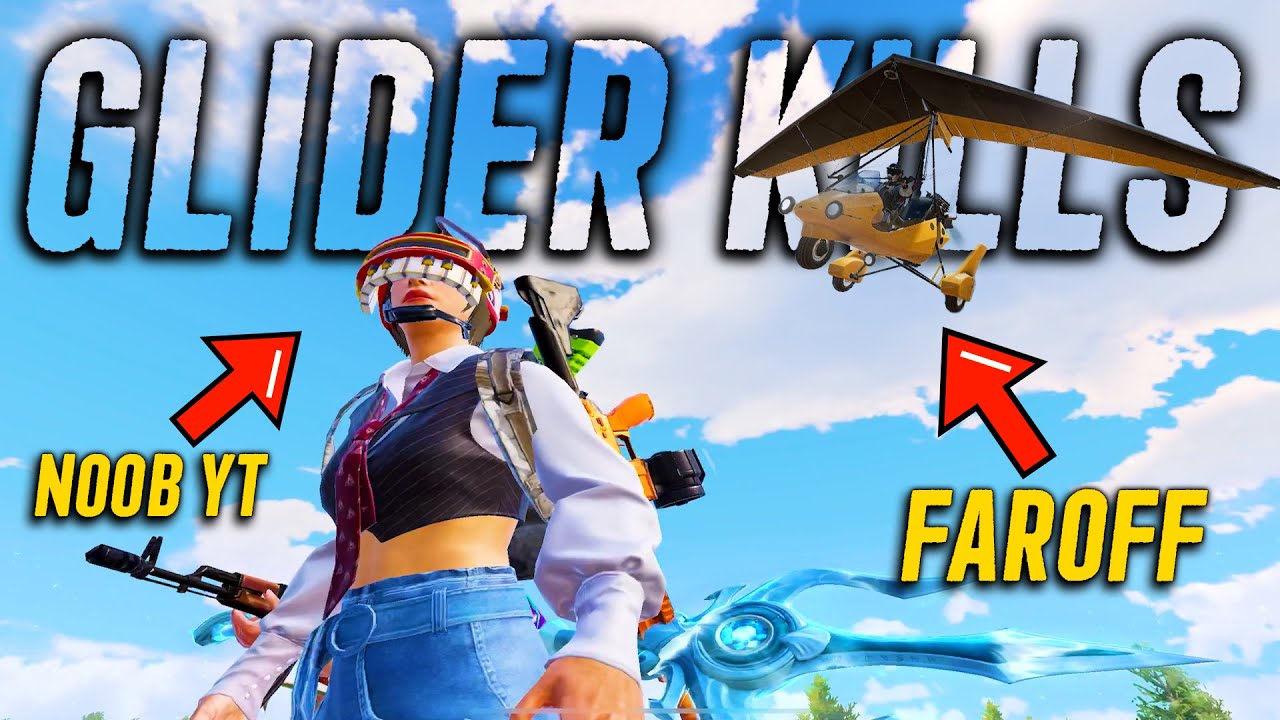 Killing Noob Enemies From Glider Using Mortal Outfit | Death From Above ...
