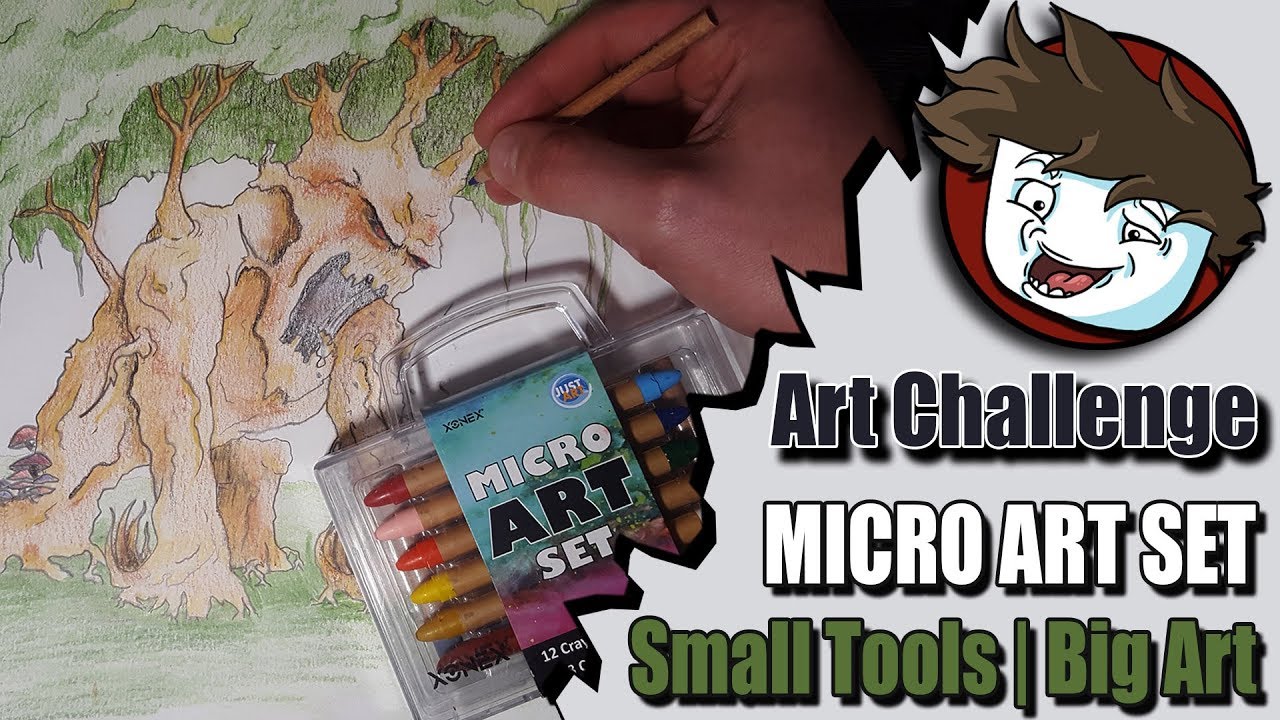 Tiny Art Supplies | Big Art - Challenge (Micro Art Set) - YouTube