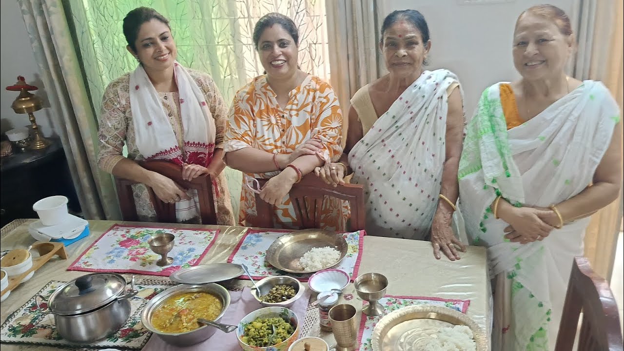 First time experiencing Pure Assamese Thali in my Assamese friend's ...