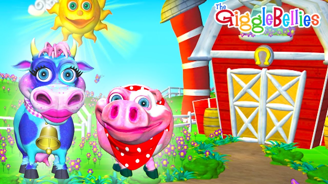 Old MacDonald Had a Farm 🐷 | Animal Songs for Children | GiggleBellies ...
