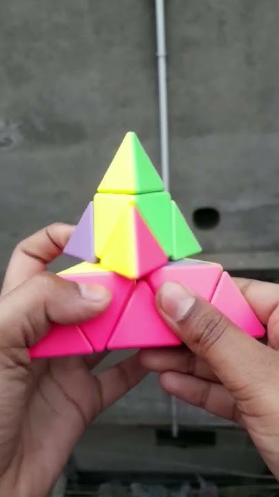 Pyraminx checker board pattern #viral #cube - YouTube