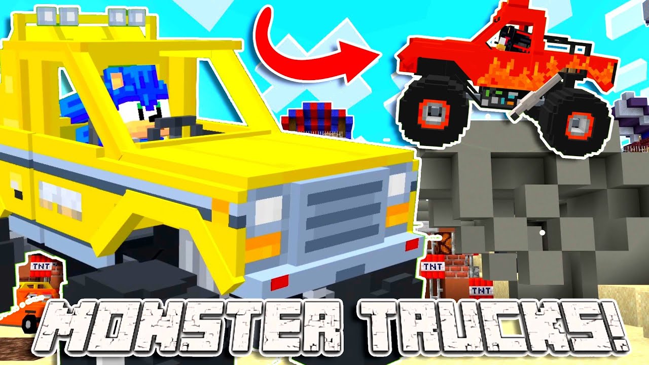 Sonic MONSTER TRUCKS! | Minecraft Sonic And Friends | [71] - YouTube