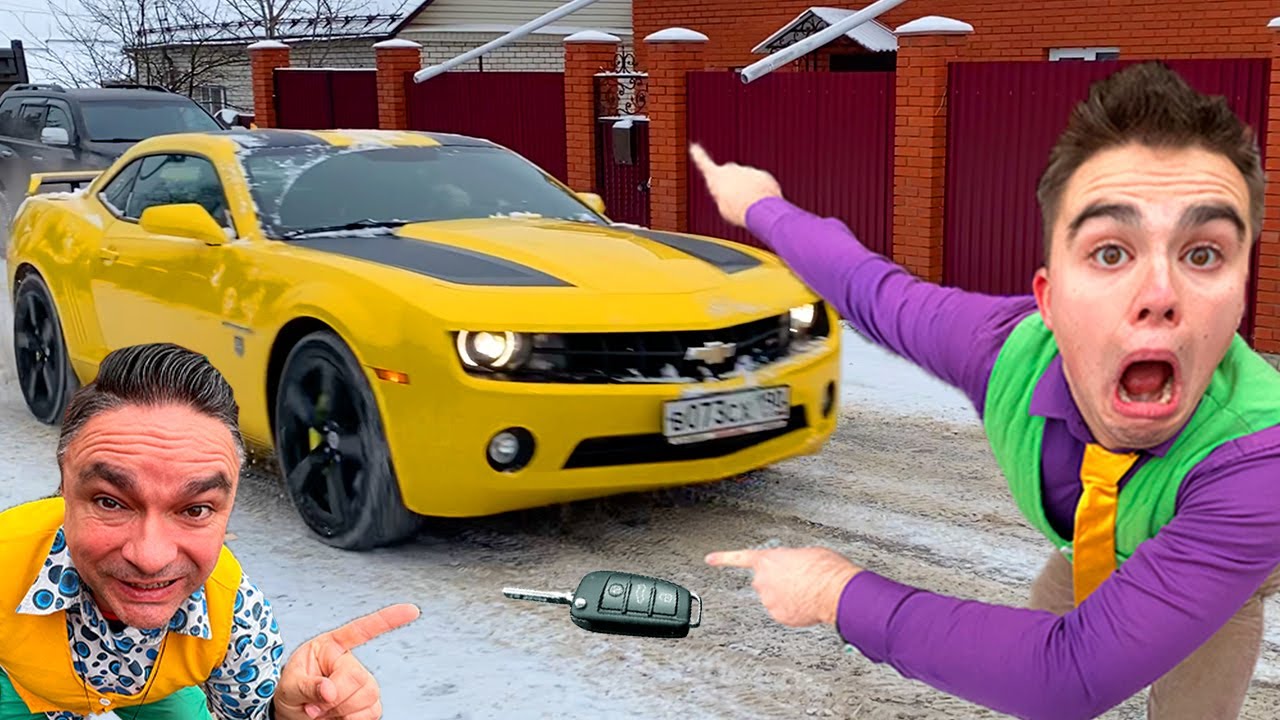 Pink Fat Man Smashed Hood of Car VS Mr. Joe on Lamborghini Kids Video ...