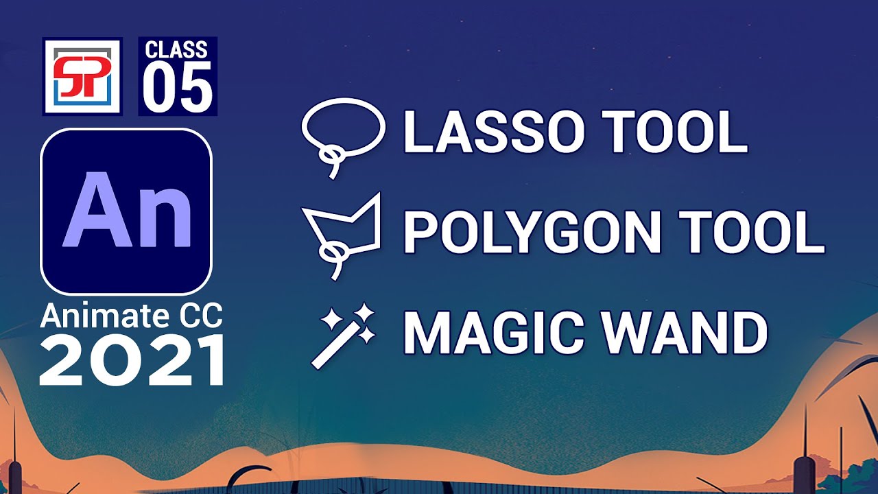 Adobe Animate CC 2021: Lasso Tool, Polygon and Magic Wand Tool | Flash ...