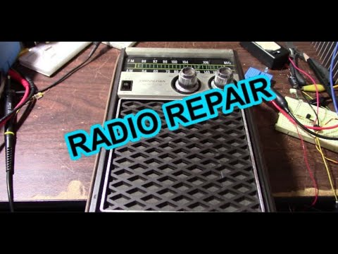 Repair vintage 1970s AM/FM portable radio Soundesign - YouTube