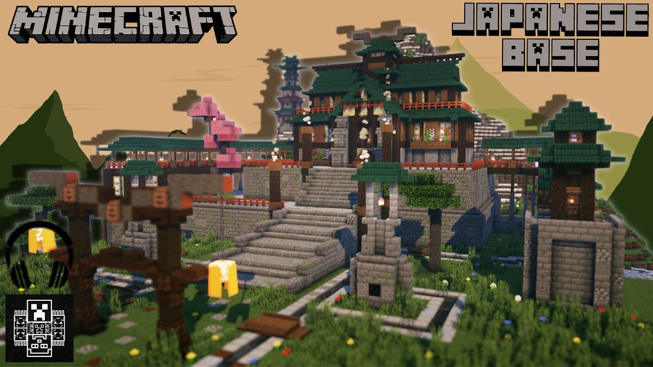 How to build a Japanese Castle in Minecraft | Japanese Base - [Tutorial ...