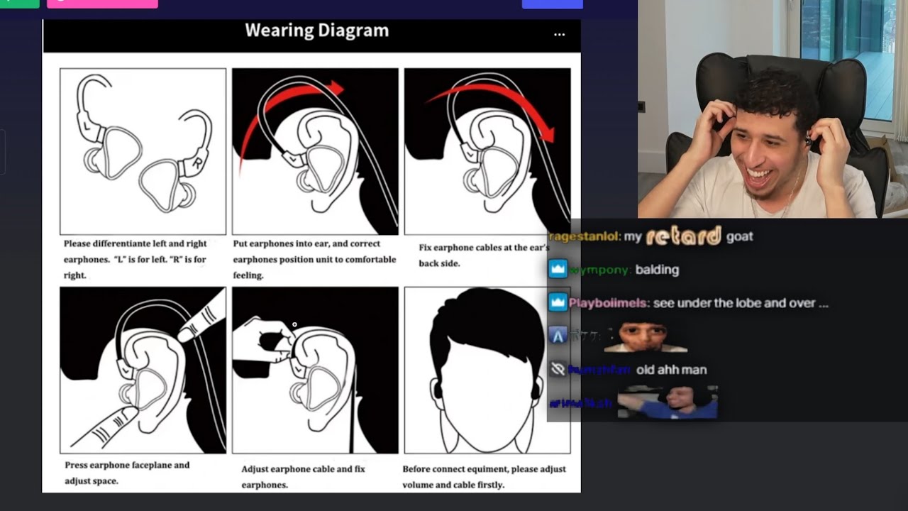 humzh tries to figure out how to put on a pair of headphones for 15 ...