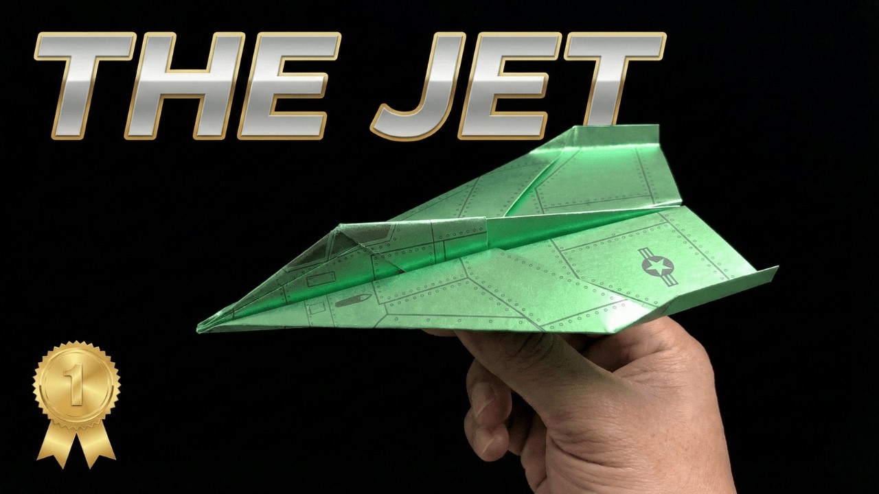 THIS Paper Airplane Flies Like a REAL Jet! ️ (Easy Tutorial) - YouTube