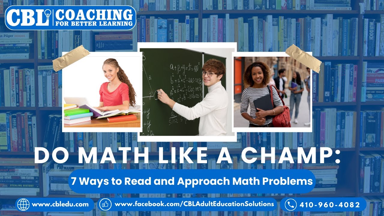 Do Math Like a Champ: 7 Ways to Read and Approach Math Problems - YouTube