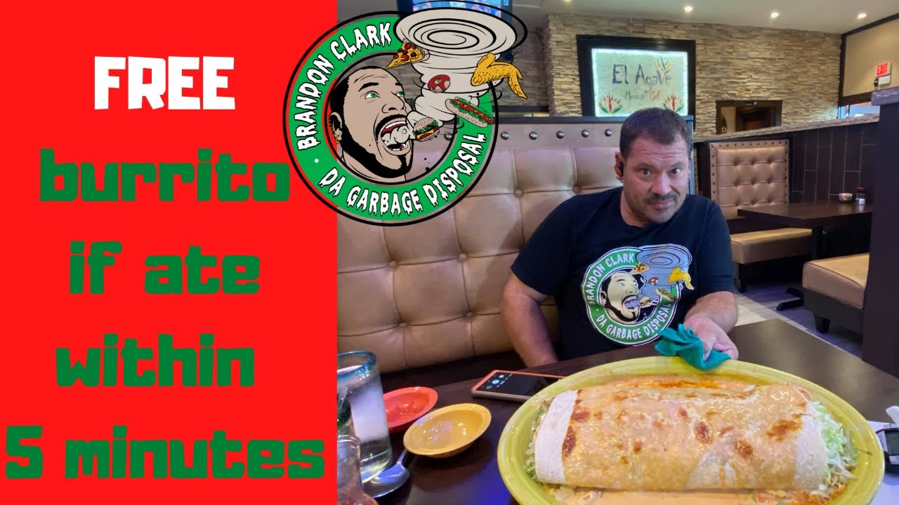 El Agave 5LB Monster Burrito Challenge Southaven Mississippi - YouTube