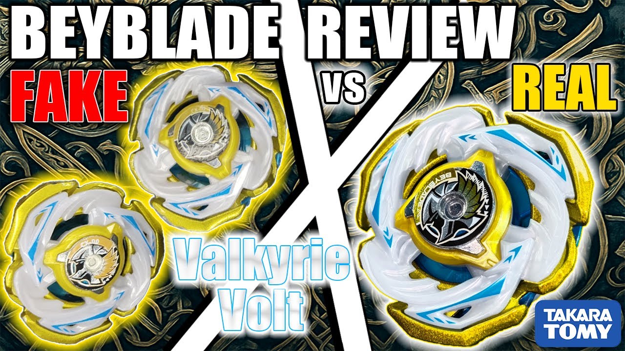 Real vs Fake Flame & SB Valkyrie Volt Beyblade X Unboxing Review - YouTube