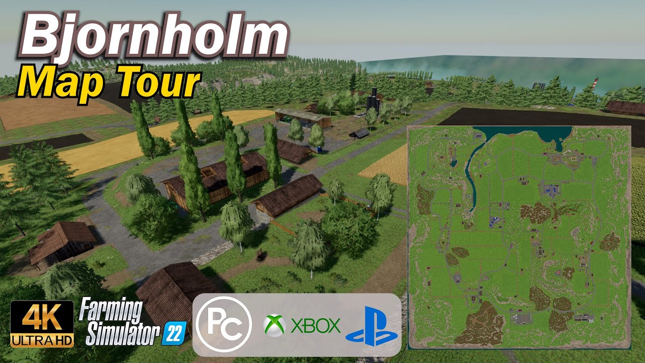 Bjornholm | Map Tour | Farming Simulator 22 - YouTube