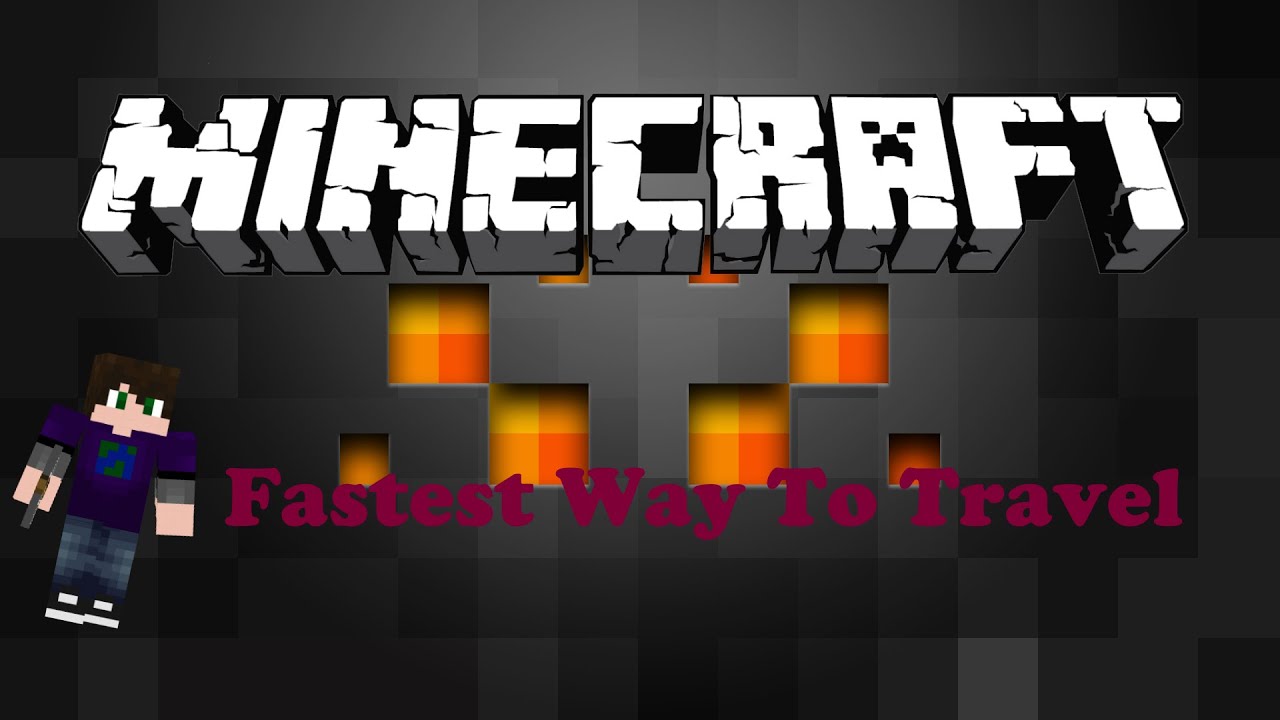 Fastest Way To Travel In Minecraft 1.8 - YouTube