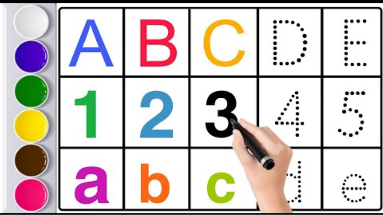 how to correct learn counting number!! 123 rhymes for kids video!! 1 to ...