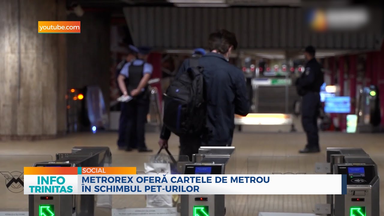 Metrorex oferă cartele de metrou în schimbul PET-urilor - YouTube