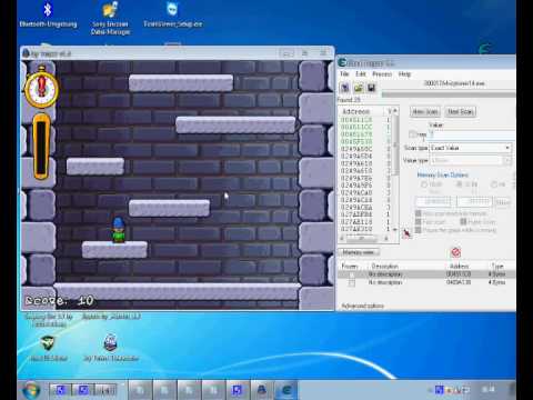 icy tower hack cheat engine tutorial(german) - YouTube