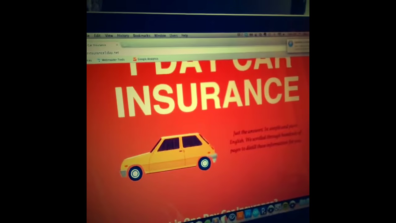 1 Day Car Insurance - Website preview - ViddyCast - YouTube