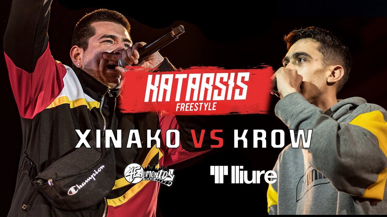Xinako 🆚 Krow [OCTAVOS] - KATARSIS FREESTYLE BY #4ELEMENTOS - YouTube