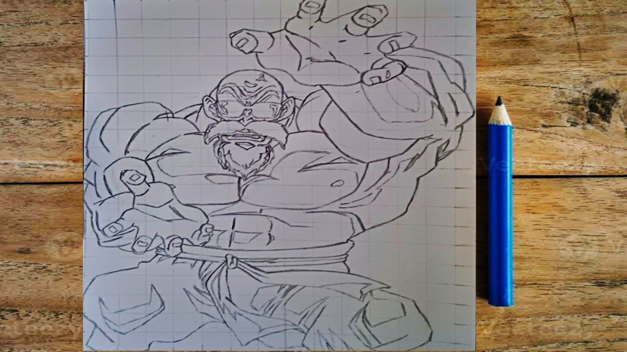 Drawing Master Roshi with full Power | Part-1| Dragon Ball #artbyashir ...