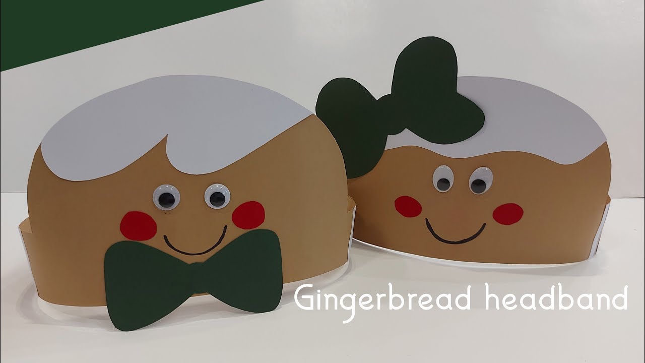 How To Make Gingerbread Headband For Kids | Easy Paper Crafts ...