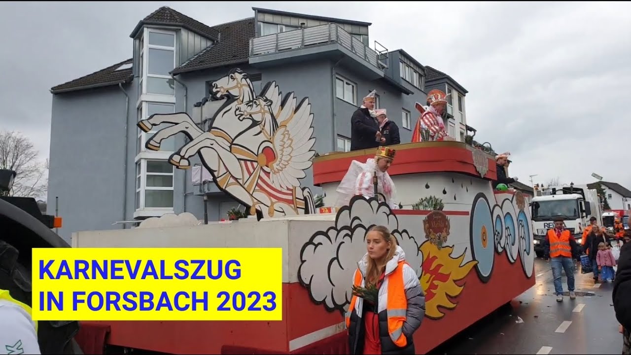 Karnevalszug in Forsbach 2023 - YouTube