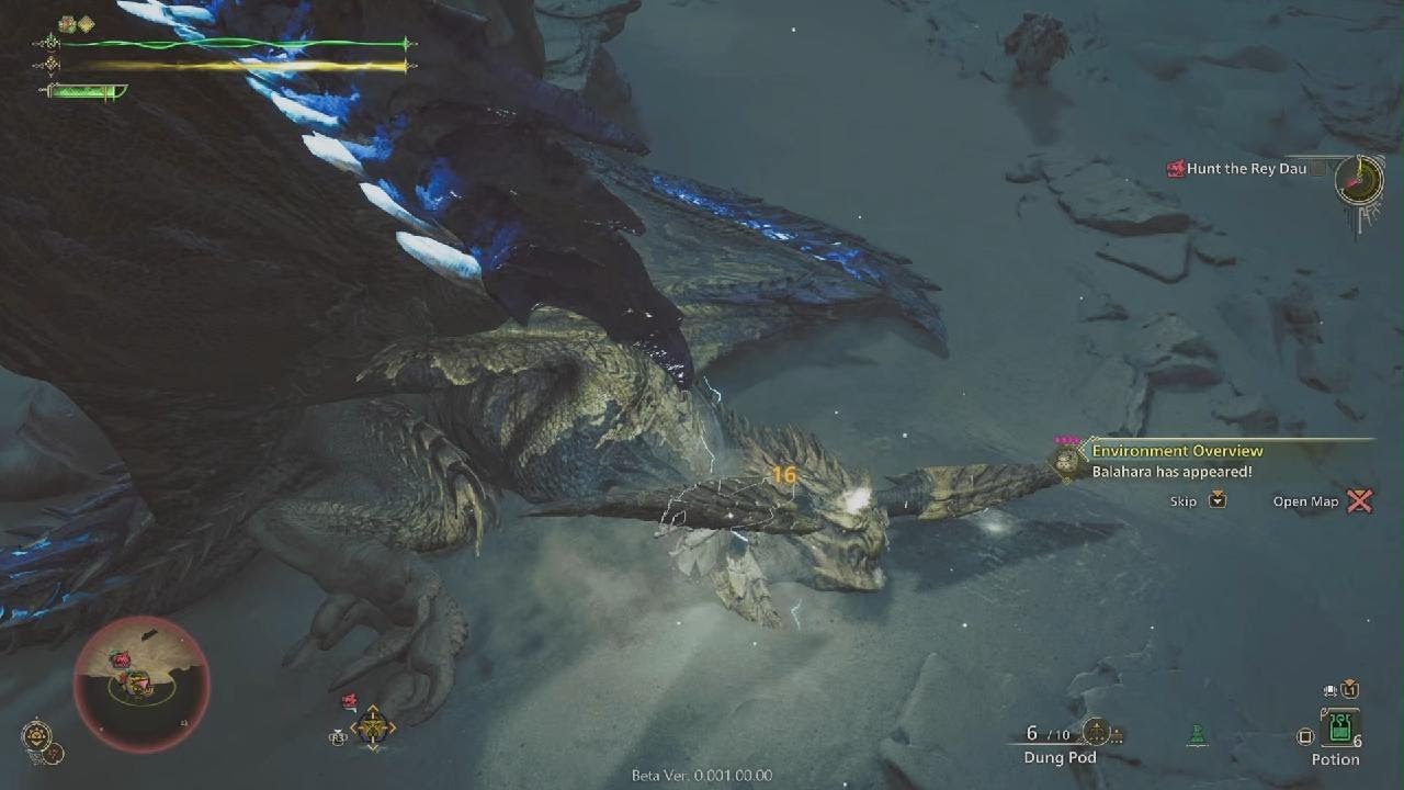 Monster Hunter Wilds Beta | Ray Dau hunt with Hammer - YouTube