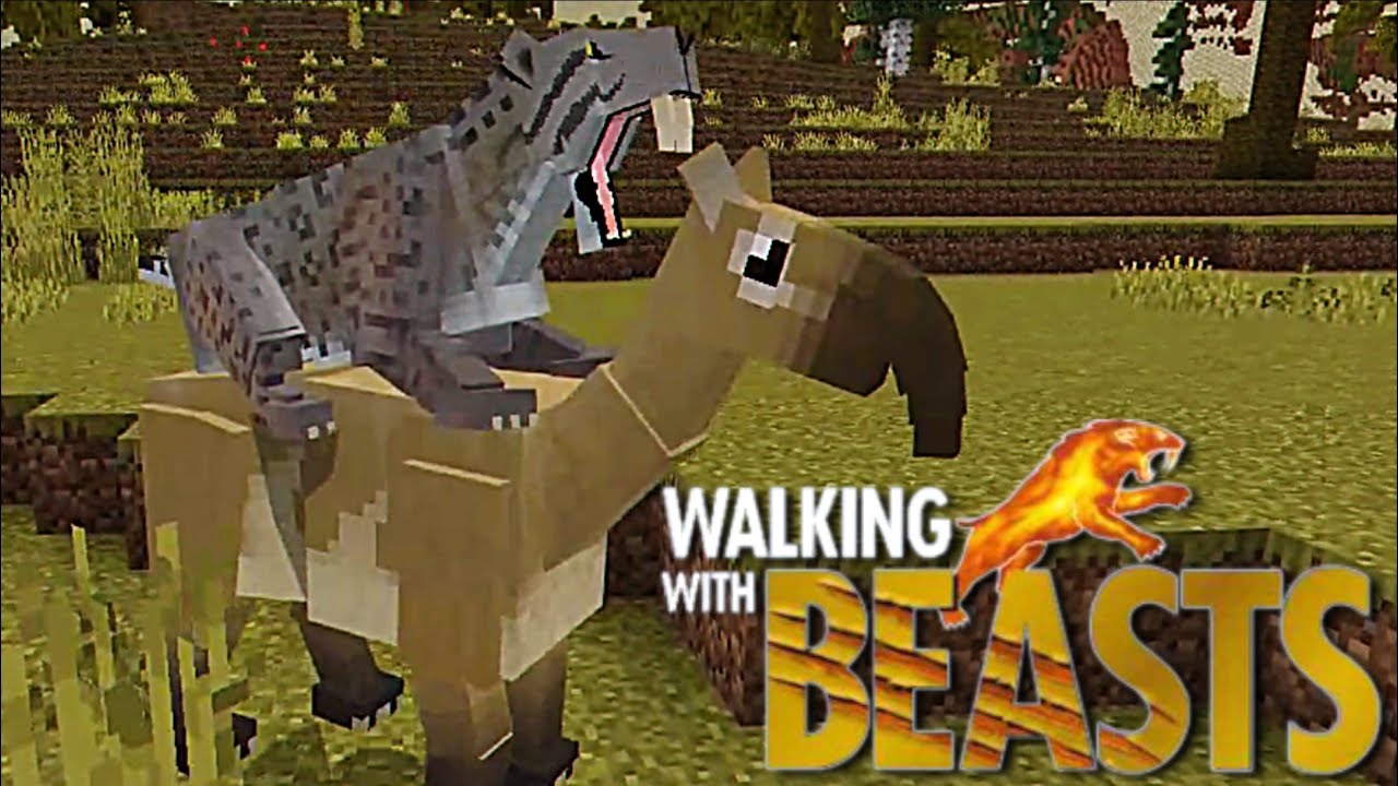 Walking with Beasts opening, but it’s in Minecraft (Cenozoic Era addon ...